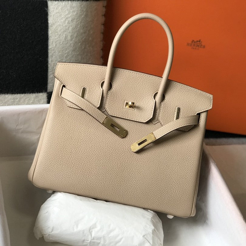 HM BIRKIN 35CM BEIGE TOGO LEATHER GOLD HARDWARE – LUXEIFY
