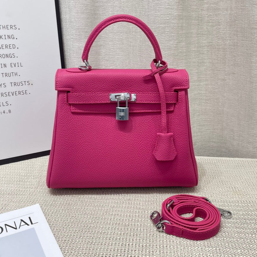 HM Kelly 25cm Rose Mexico Togo Leather Gold Hardware – Luxeify4